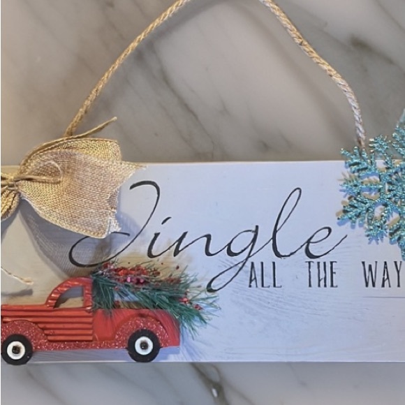Wall Decor | Jingle All The Way Handmade Christmas Sign | Poshmark